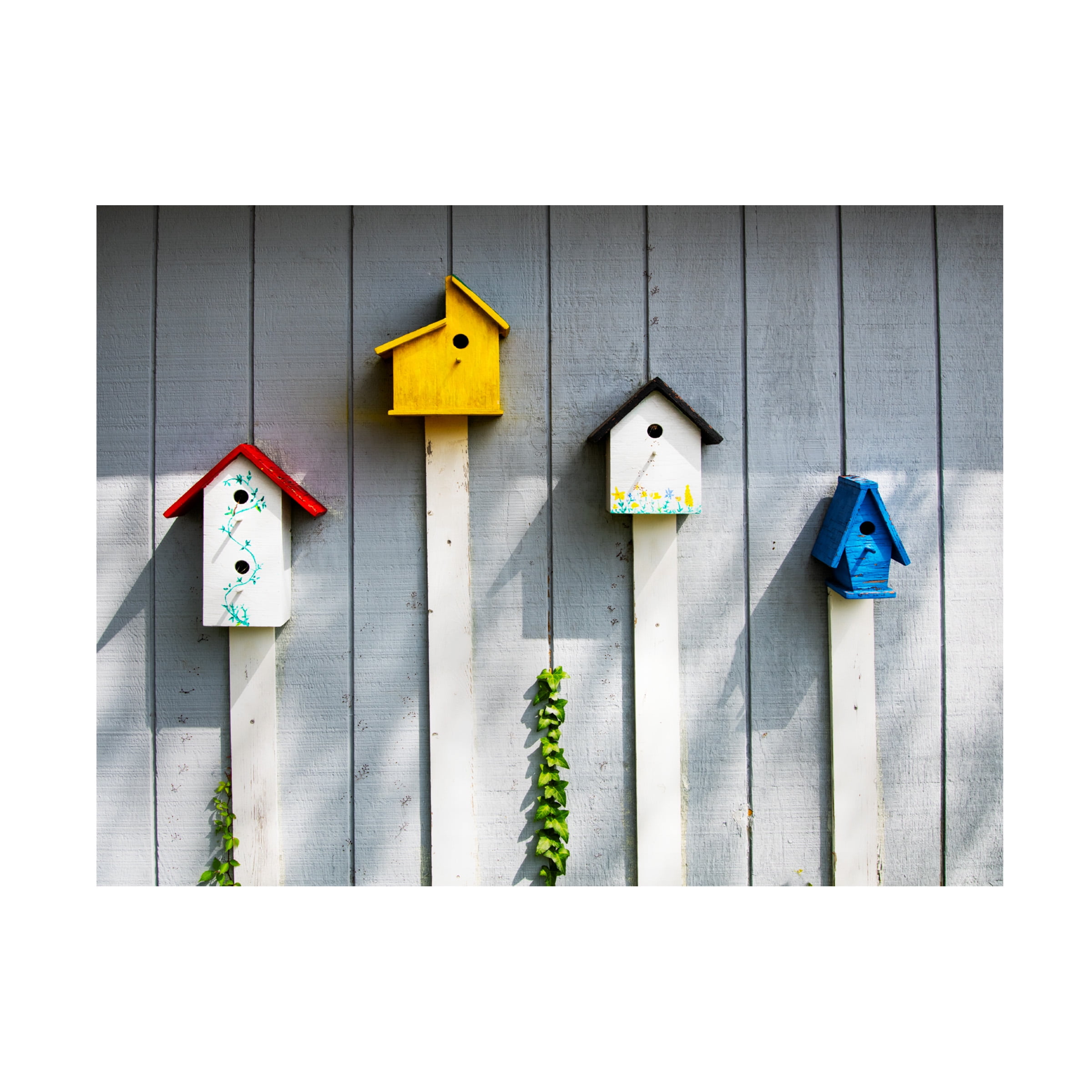 Robert Michaud 'Bird houses' Canvas Art - Walmart.com