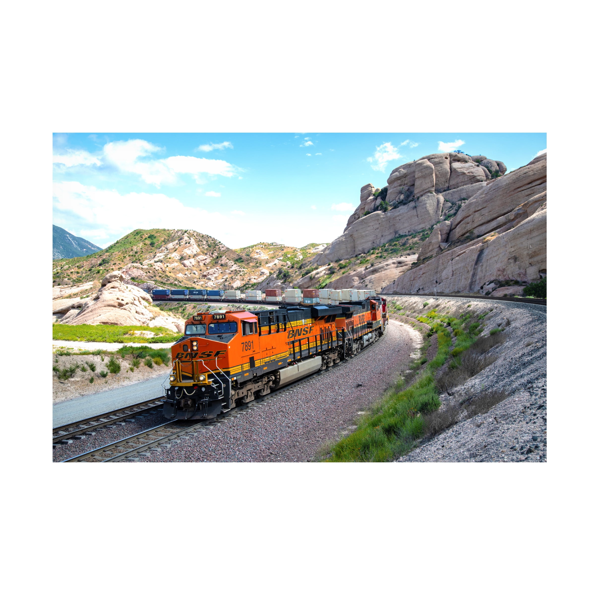 Robert Michaud 'Cajon Pass Sullivans Curve' Canvas Art - Walmart.com