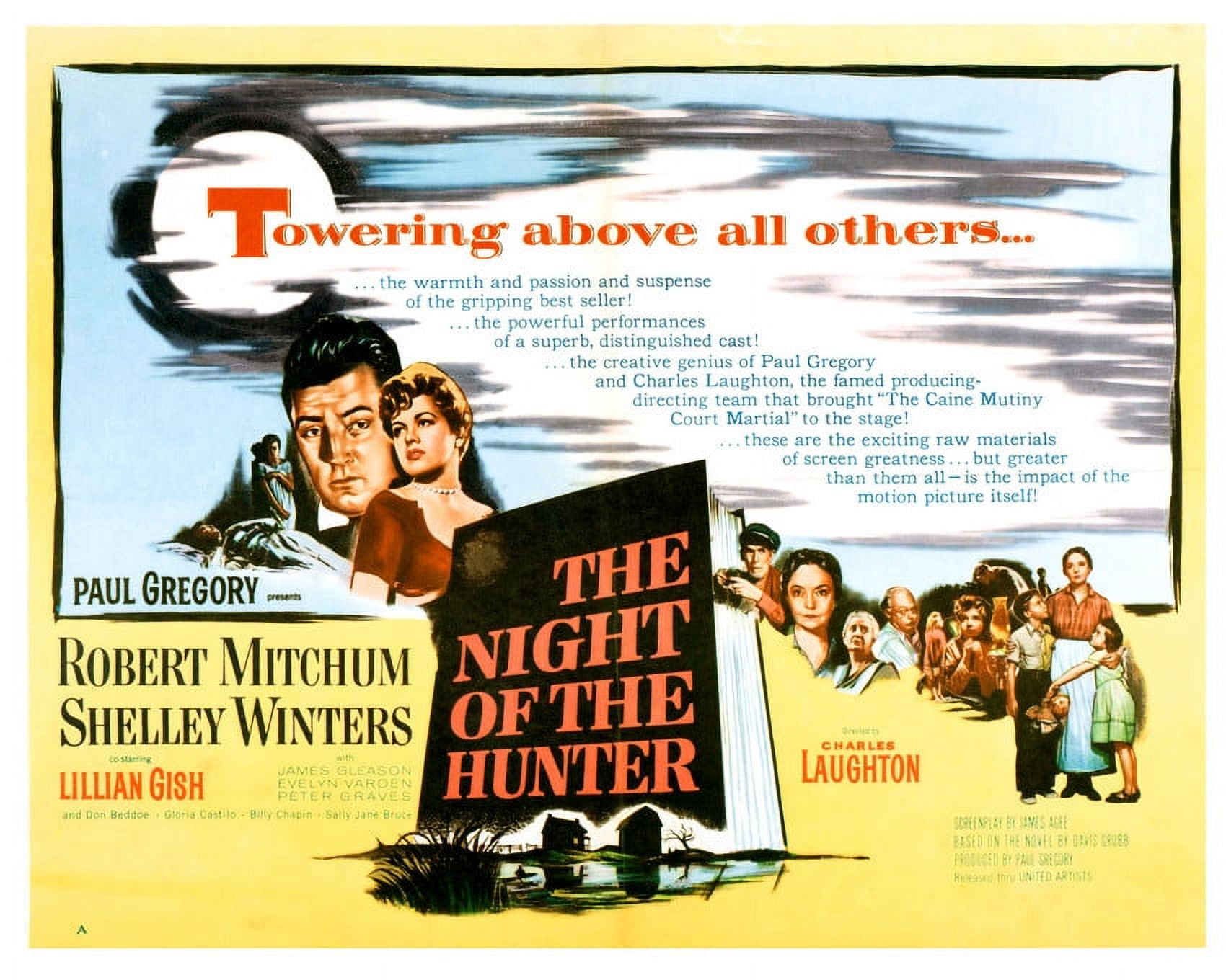 Robert Mitchum And Shelley Winters In The Night Of The Hunter Classic ...