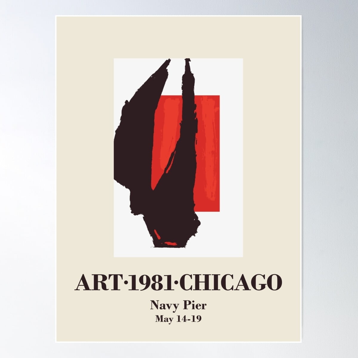 Robert Motherwell. Exhibition Poster For Chicago International Art Expo ...