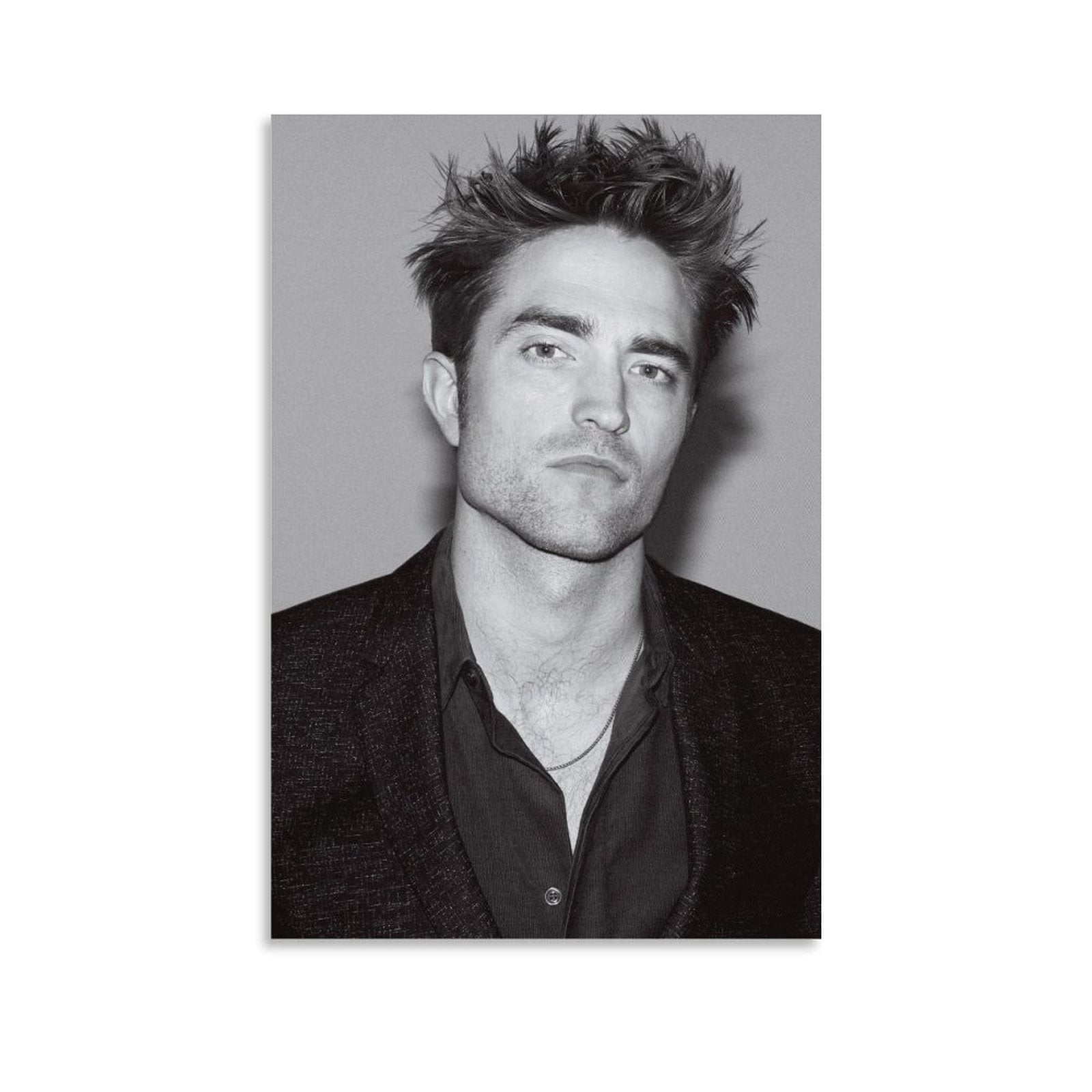 Robert Pattinson British Actor Black And White Picture Print Wall Art ...