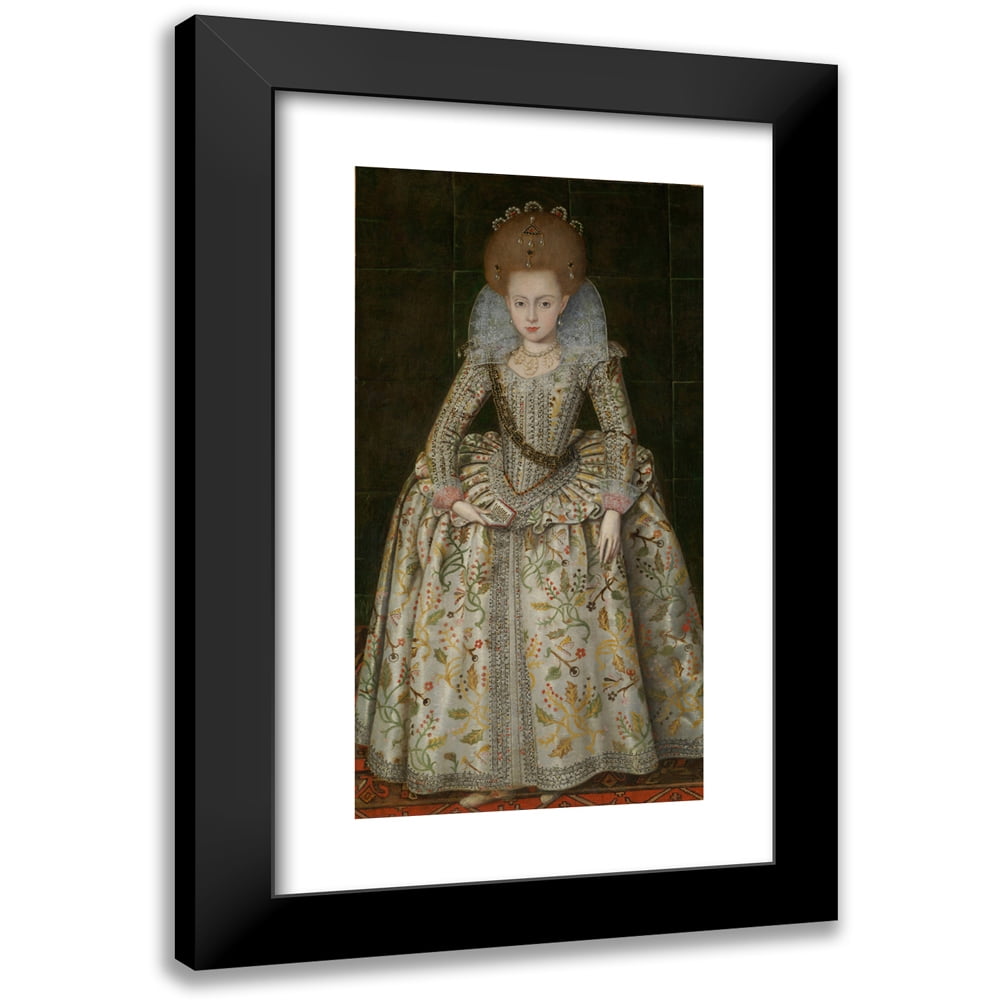 Robert Peake the Elder 9x14 Black Modern Framed Museum Art Print Titled ...