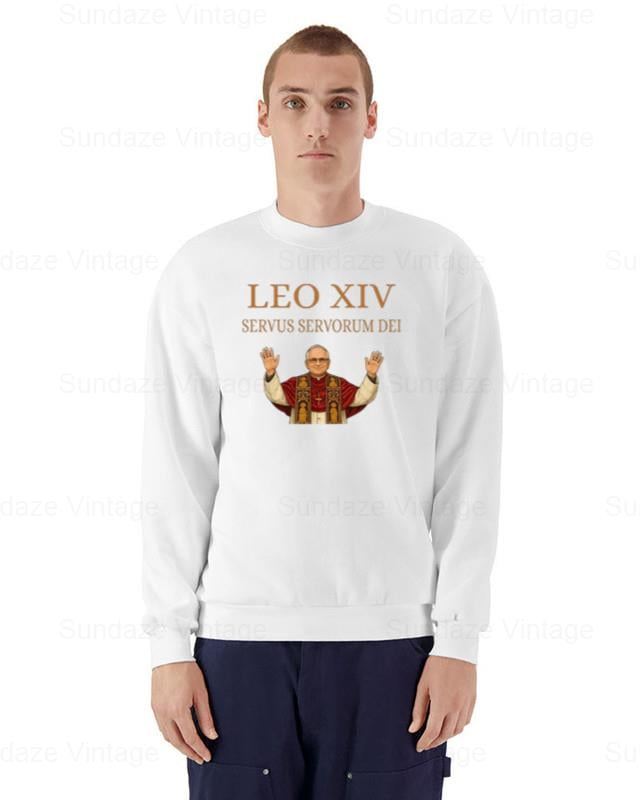 Robert Prevost New Pope Leo XIV Vatican First American Sweatshirt up to size 5XL. - Walmart.com