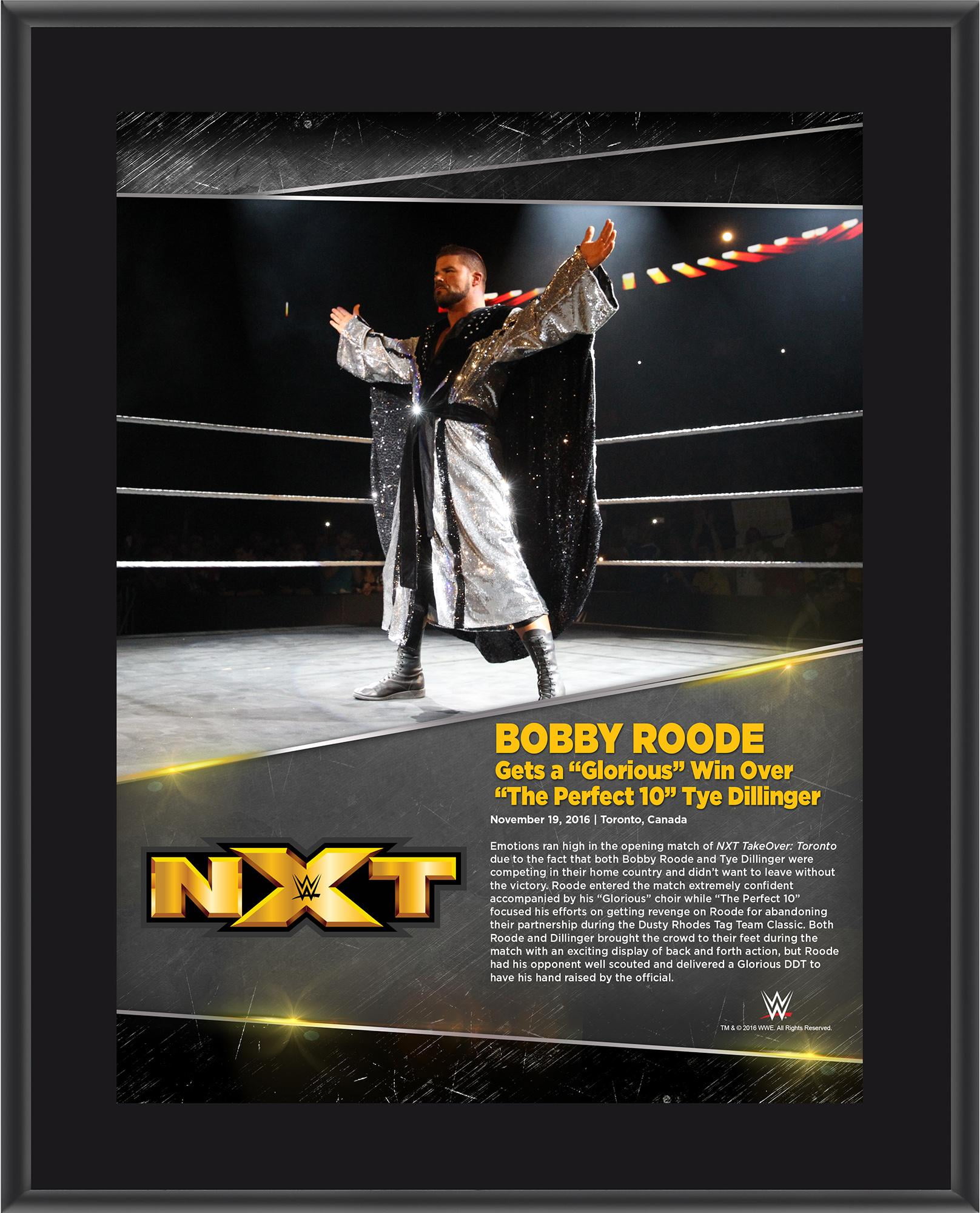 Robert Roode WWE 10.5" x 13" NXT TakeOver: Toronto Sublimated Plaque ...