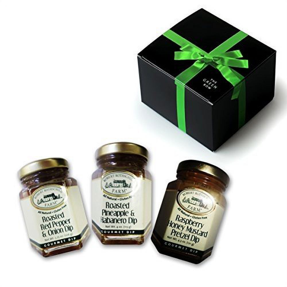 Robert Rothschild Farm Sample Dip Set In Greenbow Gift Box Roasted ...