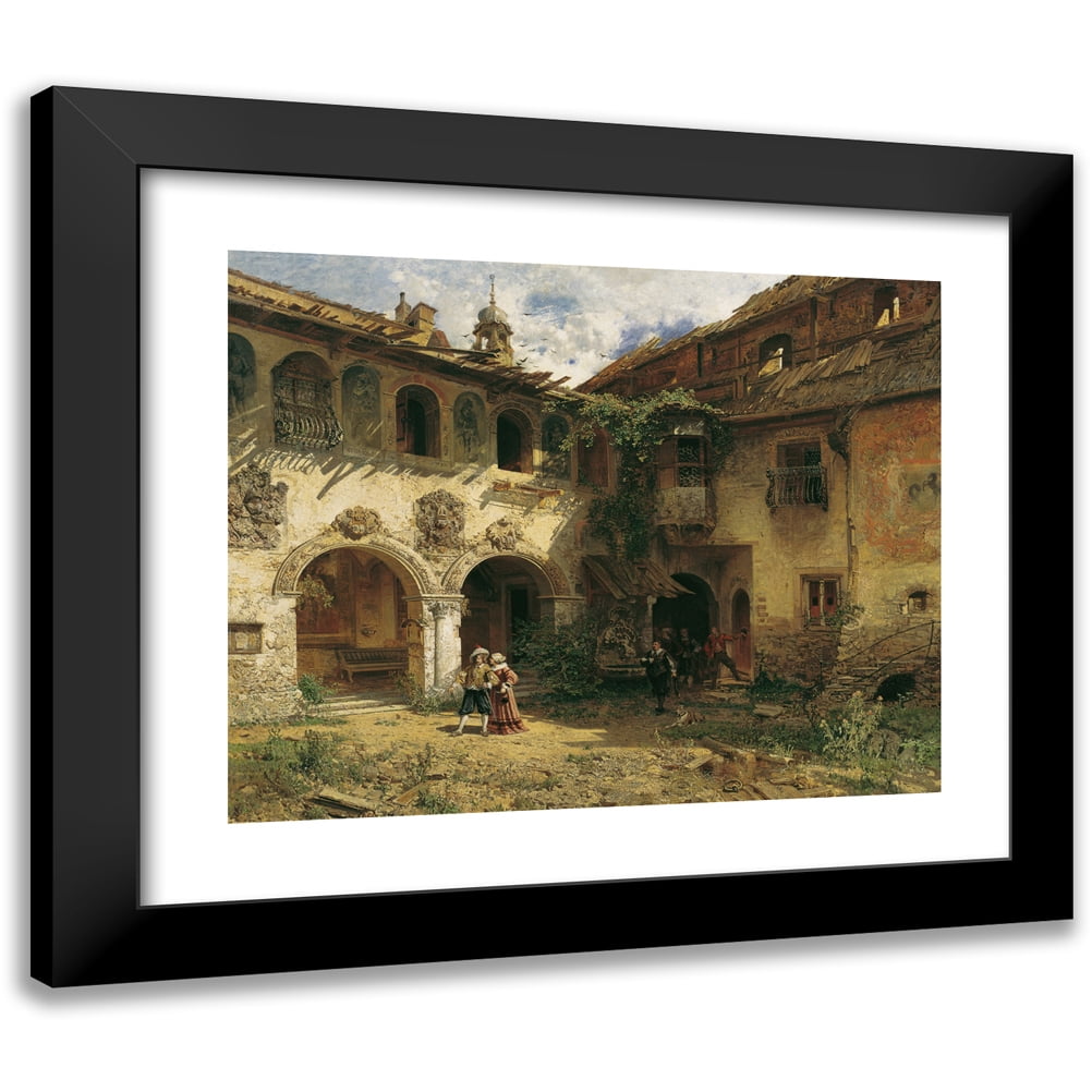 Robert Russ 18x15 Black Modern Framed Museum Art Print Titled - Hof of ...