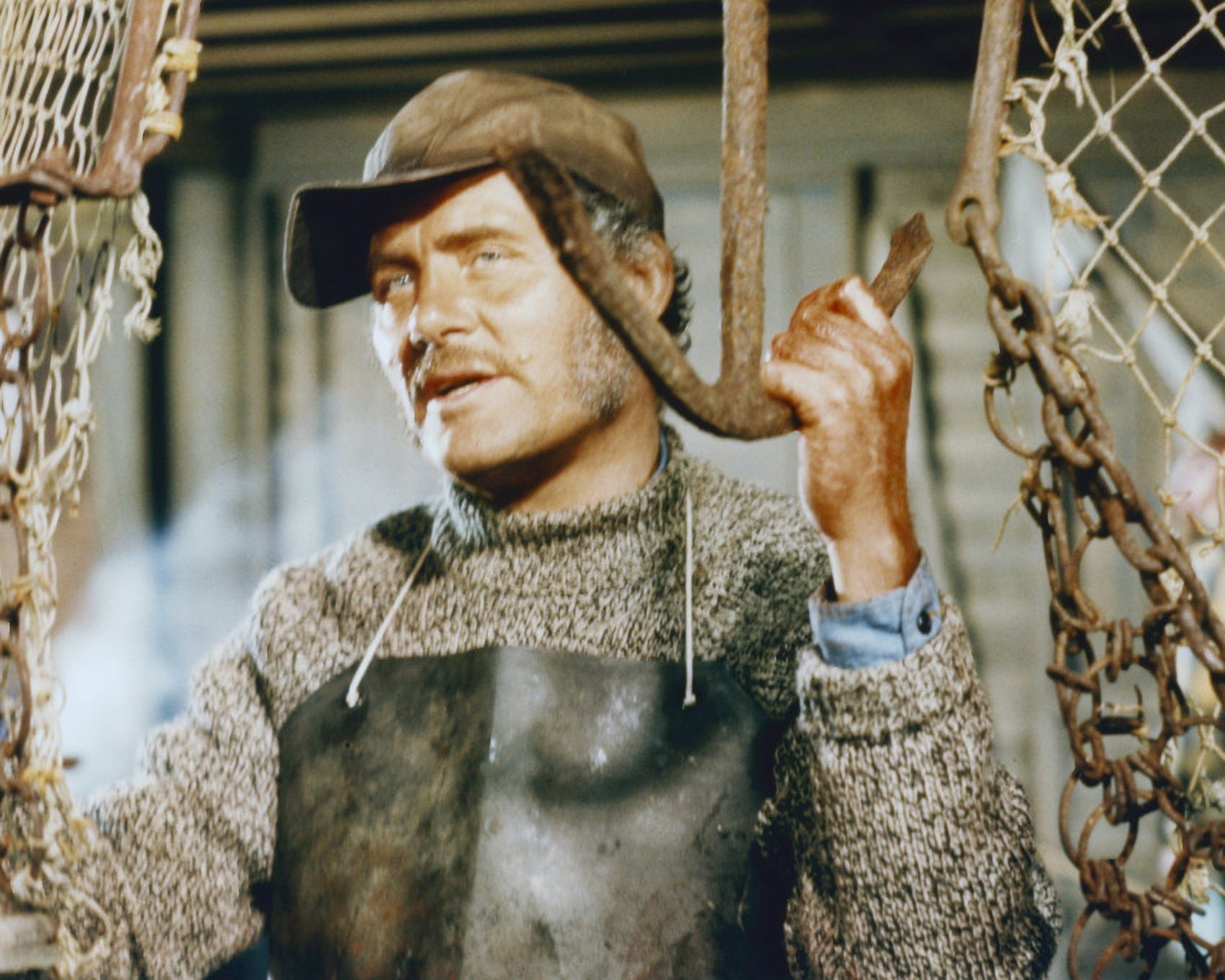 Robert Shaw In Jaws As Quint Classic Portrait 24X36 Classic Hollywood ...