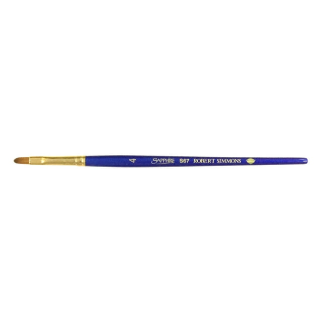 Robert Simmons Sapphire Brush, Filbert,- Short Handle, 4 - Walmart.com