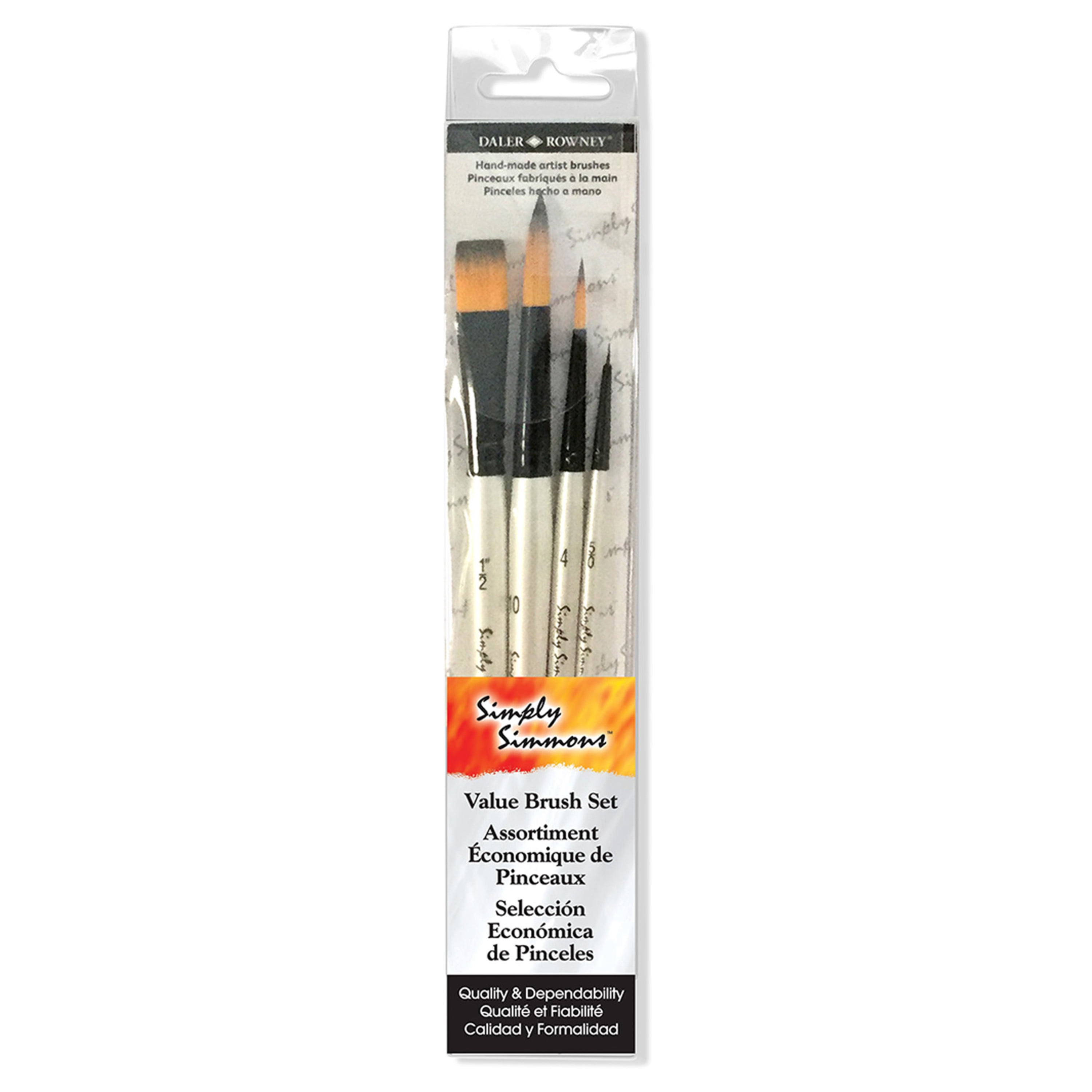 Robert Simmons Simply Simmons Brush Set, Watercolor Synthetic - Walmart.com