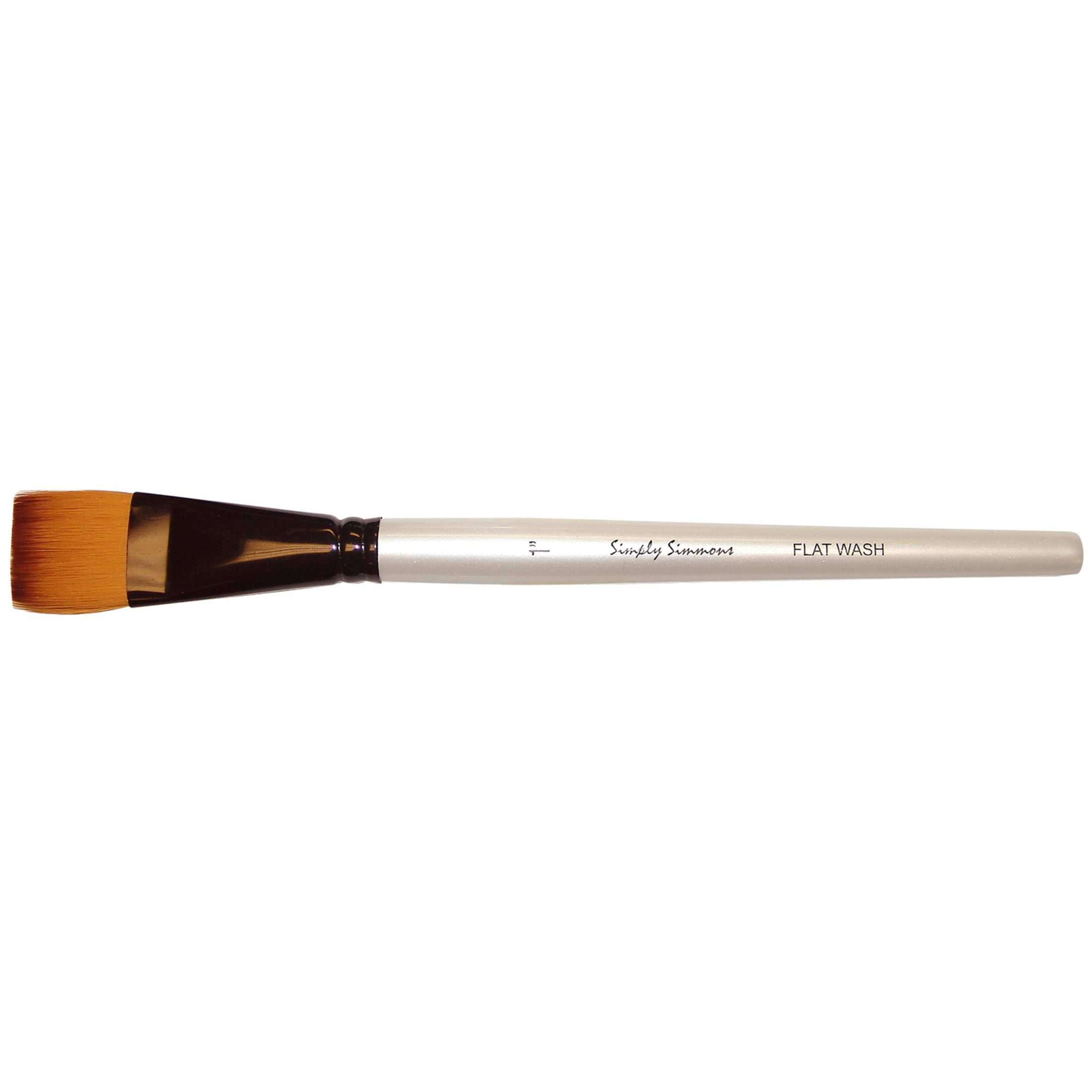Robert Simmons Simply Simmons Short Handle Brush, Flat Wash, 1 in ...