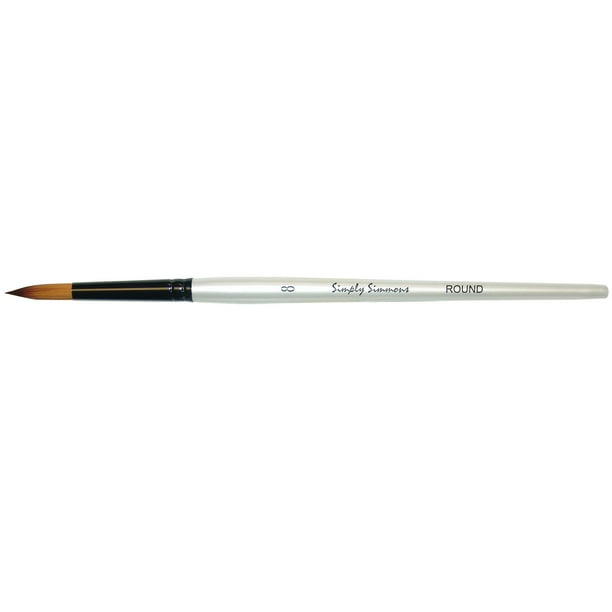 Robert Simmons Simply Simmons Short Handle Brush, Round, 8 - Walmart.com Robert Simmons Simply Simmons Short Handle Brush, Round, 8 - Walmart.com