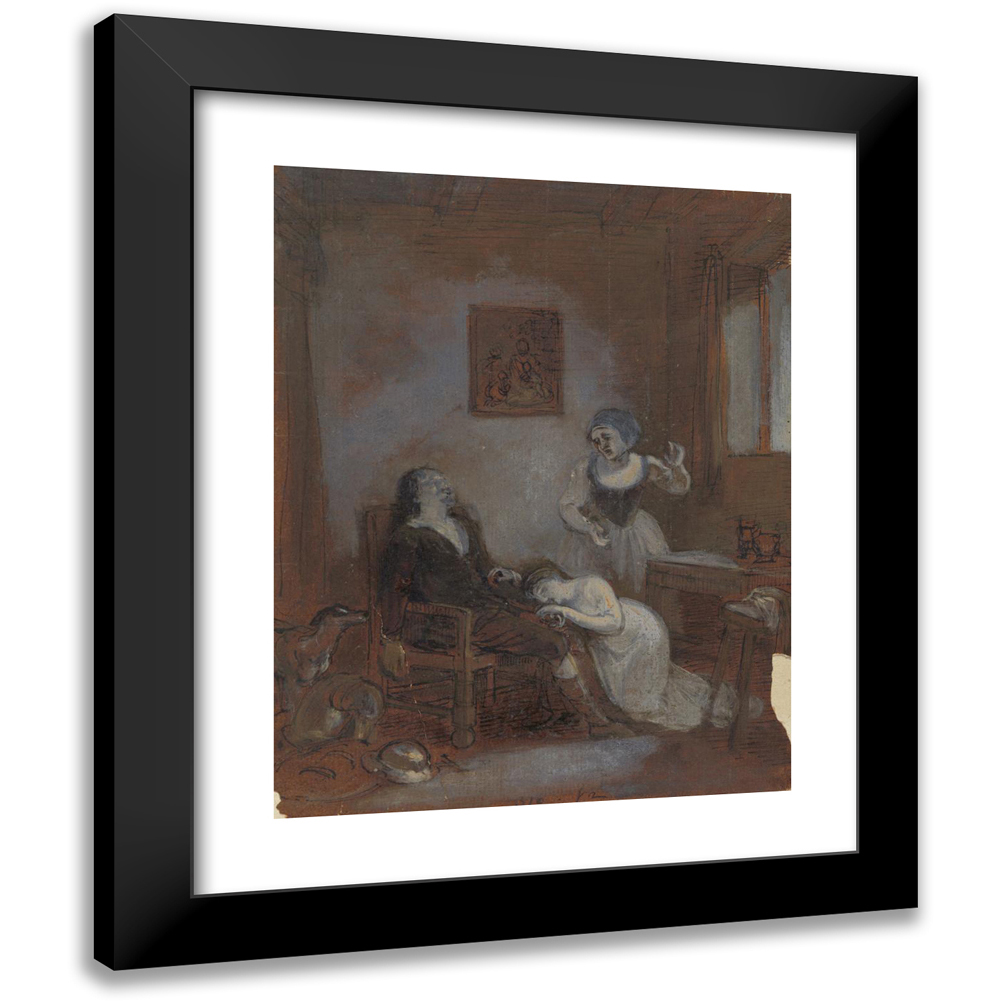Robert Smirke 12x14 Black Modern Framed Museum Art Print Titled - One ...