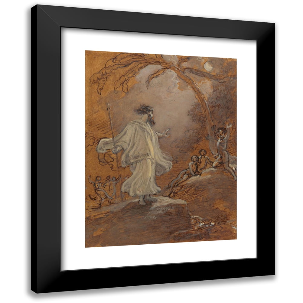 Robert Smirke 12x14 Black Modern Framed Museum Art Print Titled - One ...