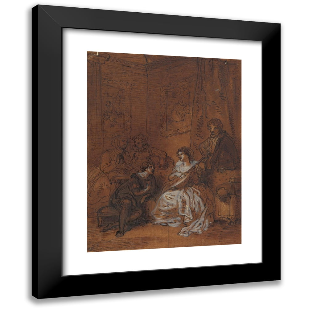 Robert Smirke 12x14 Black Modern Framed Museum Art Print Titled - One ...