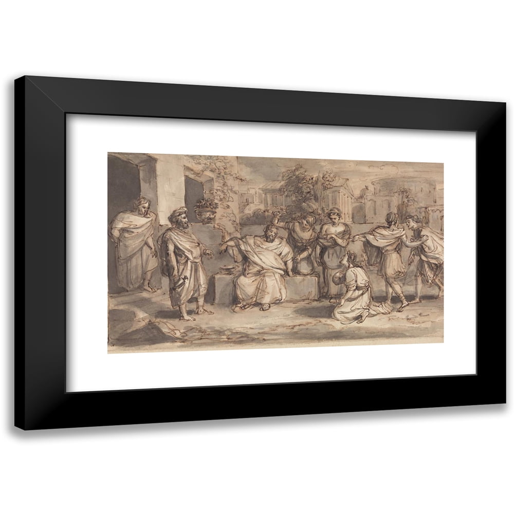 Robert Smirke 14x10 Black Modern Framed Museum Art Print Titled - Skech ...