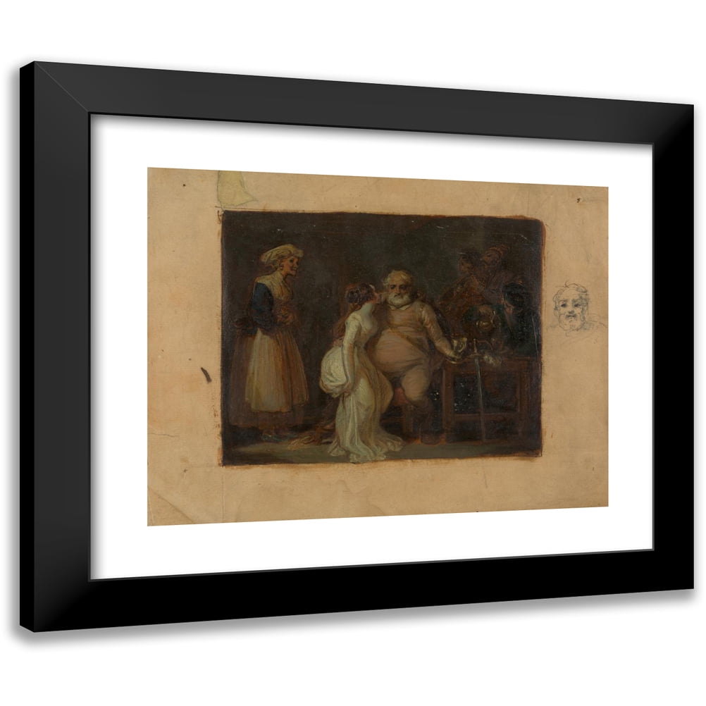 Robert Smirke 14x12 Black Modern Framed Museum Art Print Titled ...