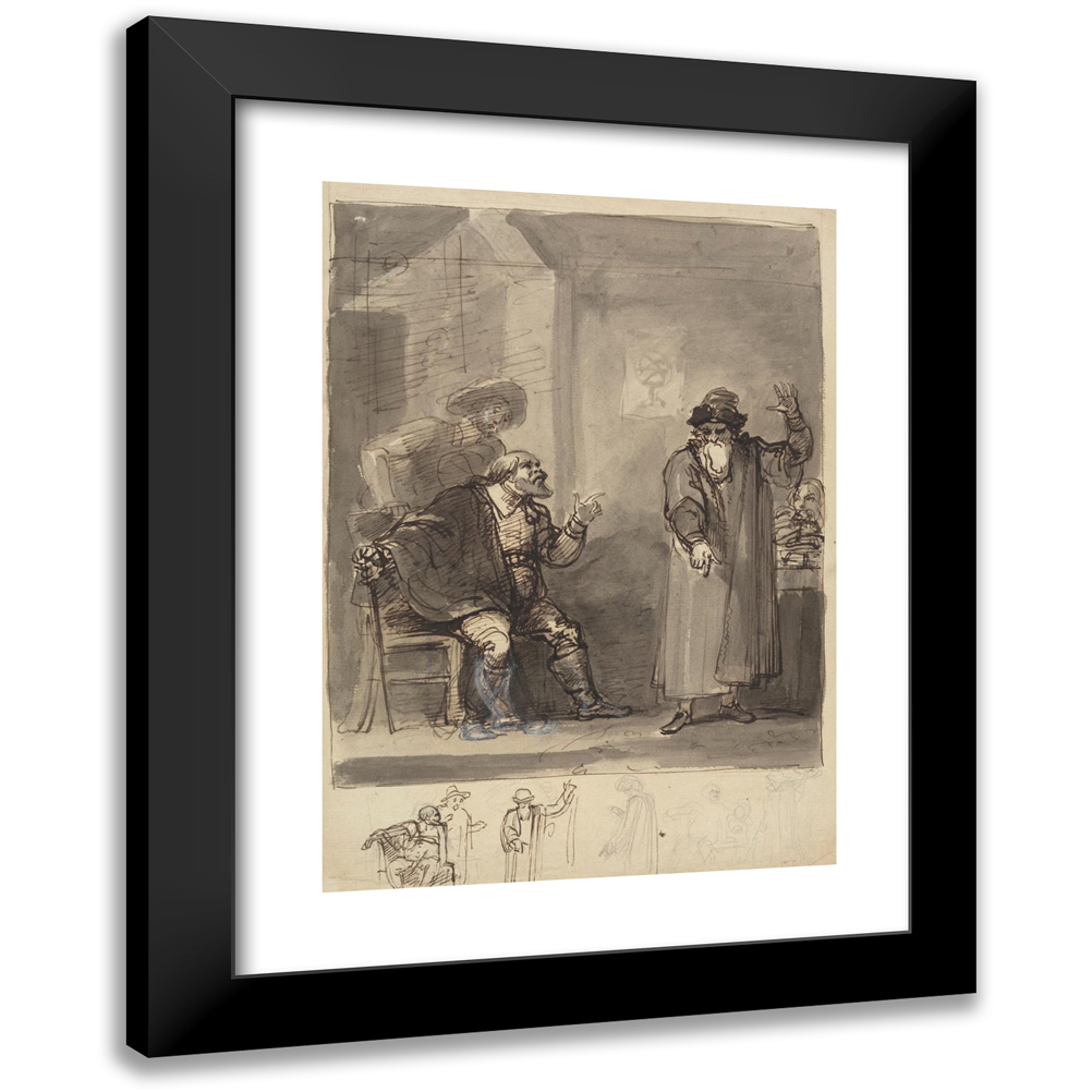 Robert Smirke 14x18 Black Modern Framed Museum Art Print Titled - (One ...
