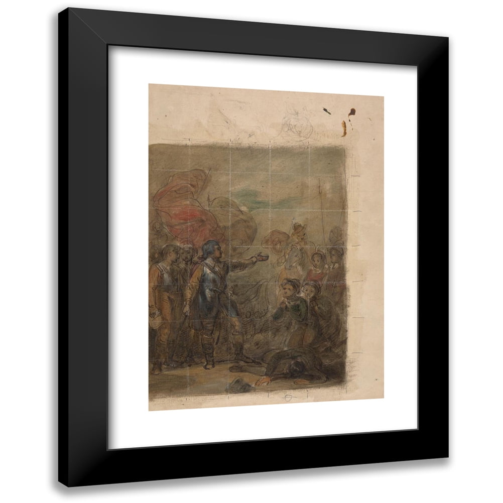 Robert Smirke 14x18 Black Modern Framed Museum Art Print Titled - Scene ...