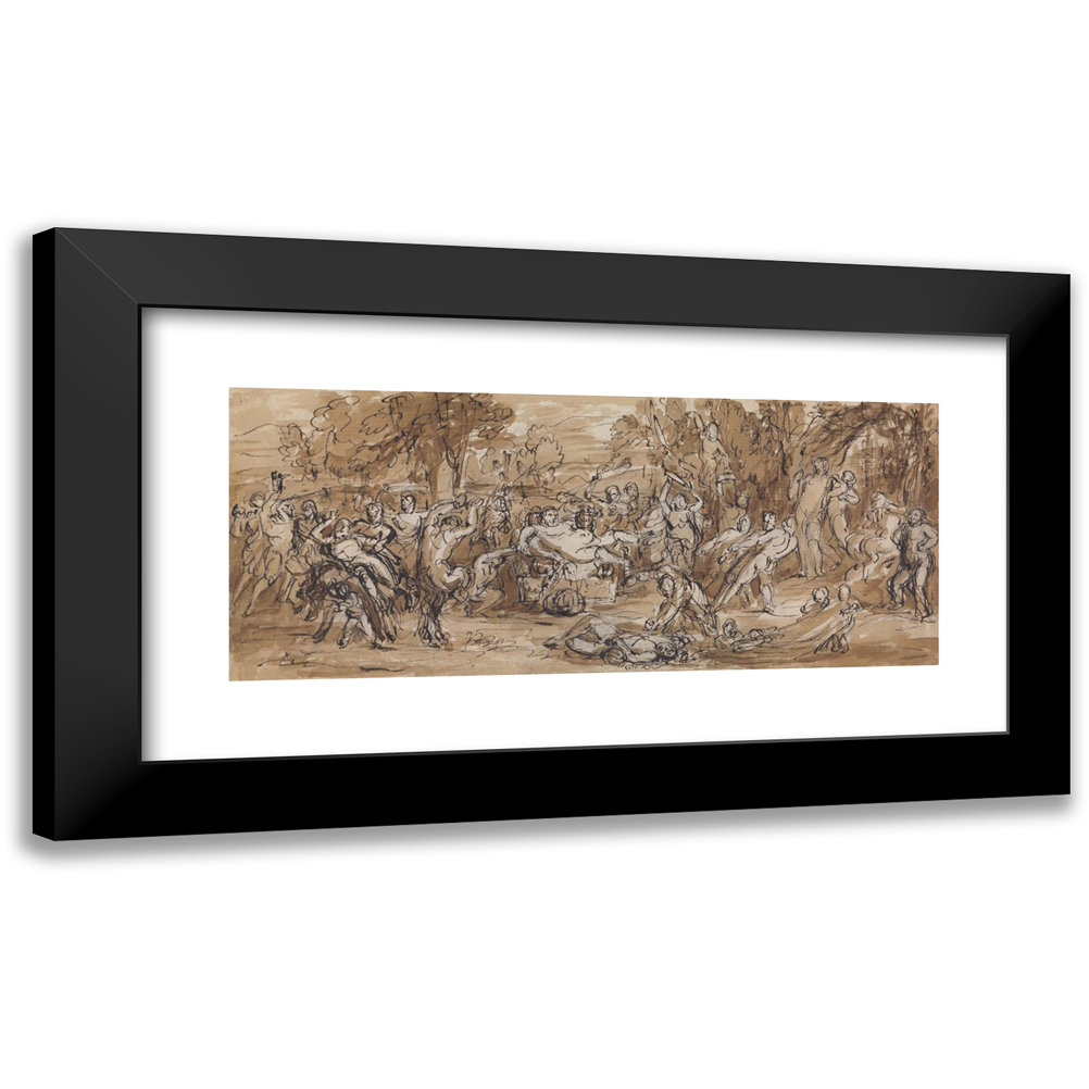 Robert Smirke 14x8 Black Modern Framed Museum Art Print Titled - Figure ...