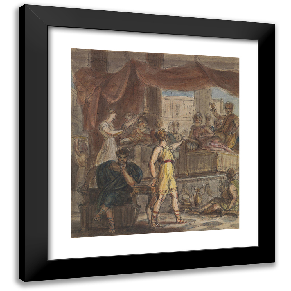 Robert Smirke 15x17 Black Modern Framed Museum Art Print Titled - Study ...