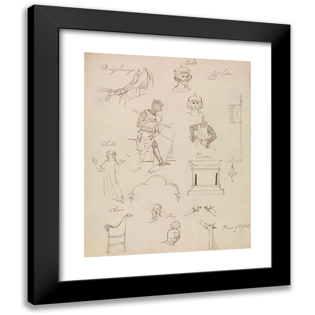 Robert Smirke 15x18 Black Modern Framed Museum Art Print Titled ...