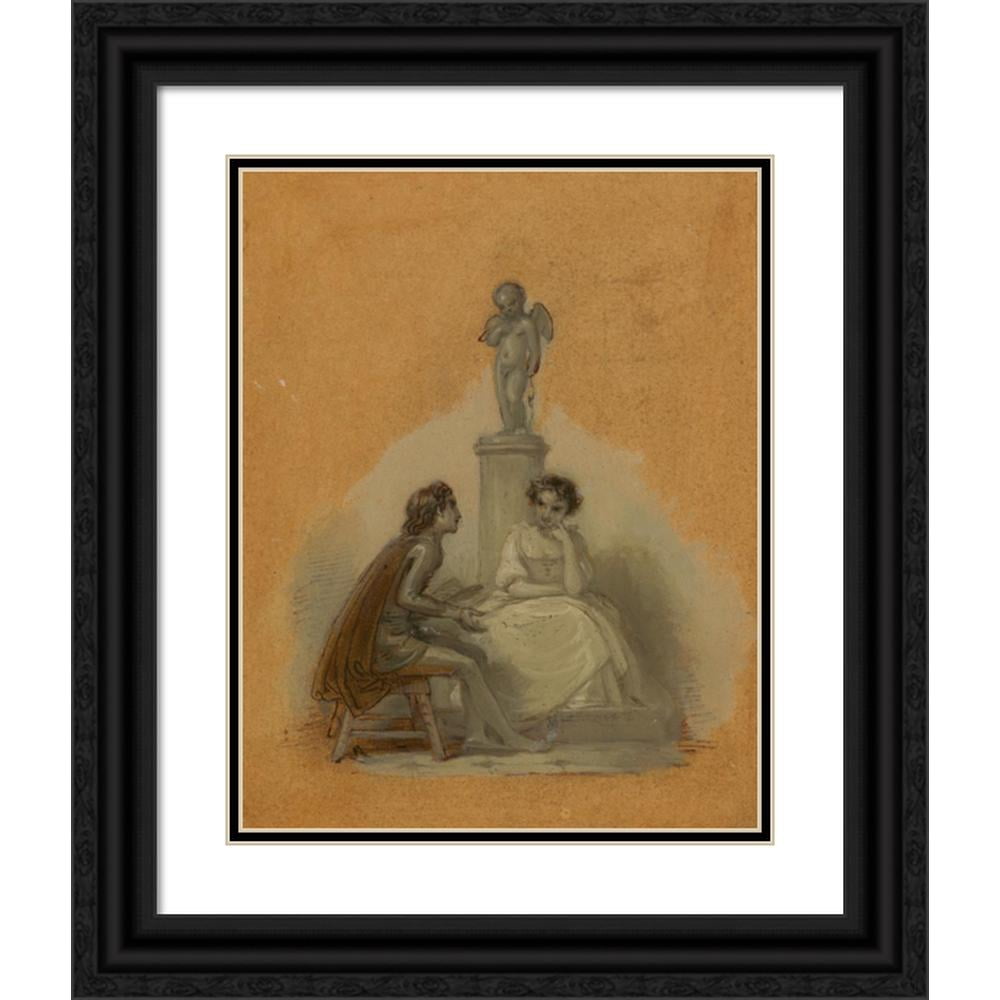 Robert Smirke 15x18 Black Ornate Wood Framed Double Matted Museum Art ...