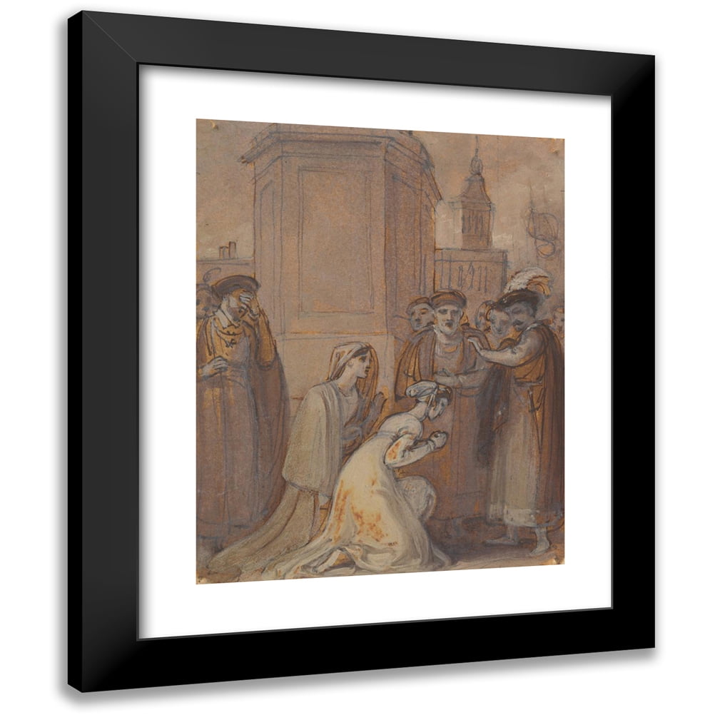 Robert Smirke 20x24 Black Modern Framed Museum Art Print Titled ...