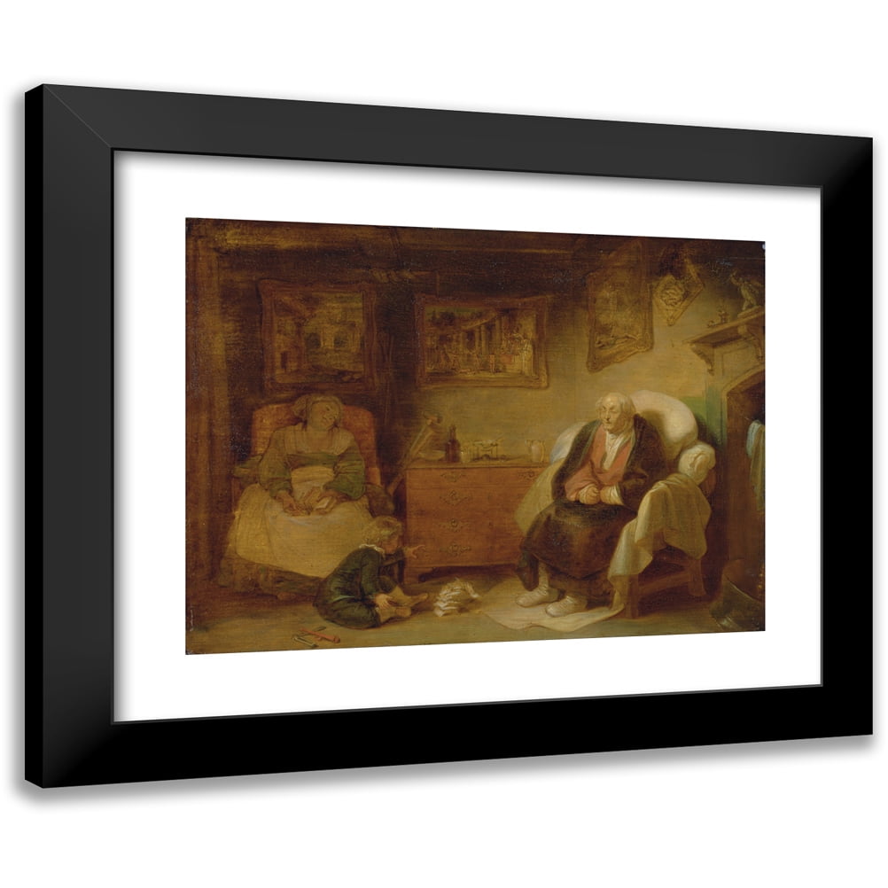 Robert Smirke 24x19 Black Modern Framed Museum Art Print Titled - The ...