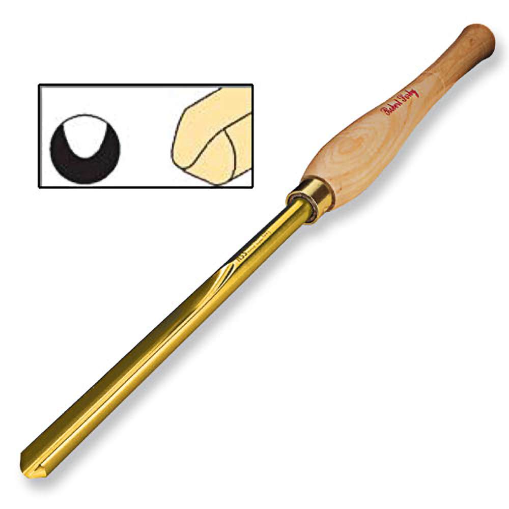 Robert Sorby 842GLH-1/4 1/4 Inch High Performance Bowl Gouge Titanium ...