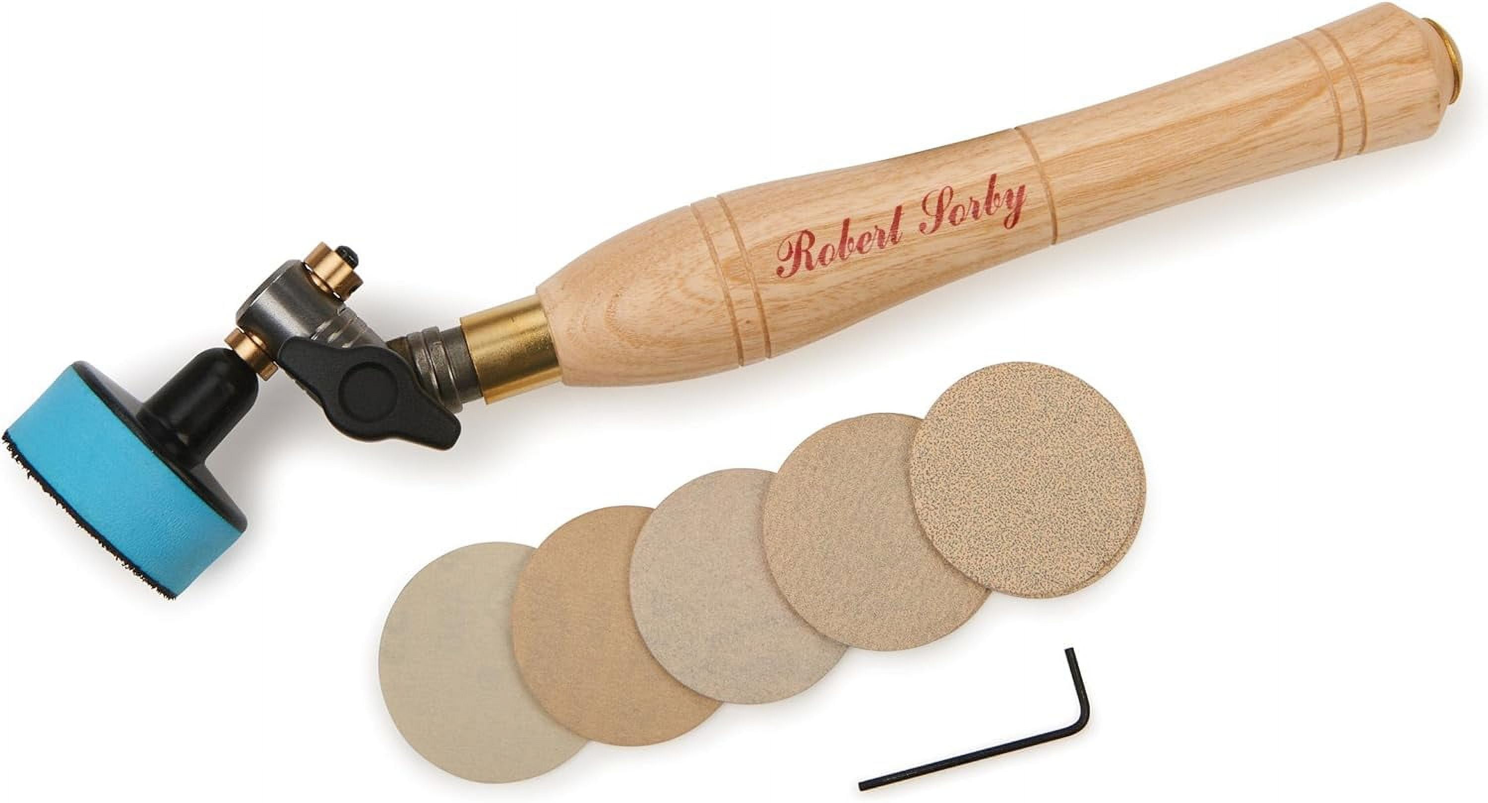 Robert Sorby H9086 Sandmaster Bowl Sanding Tool with 2” Diameter Pad 10 ...