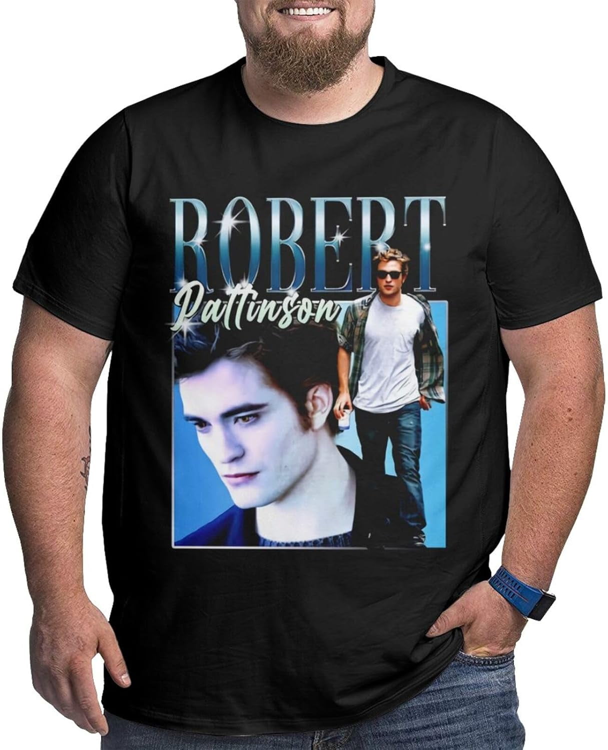 Robert Star Pattinson Women's Baseball T Shirts Summer Casual O-Neck ...