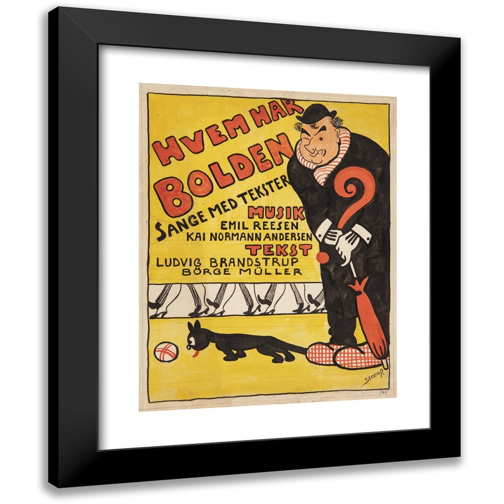 Robert Storm Petersen 12x14 Black Modern Framed Museum Art Print Titled ...