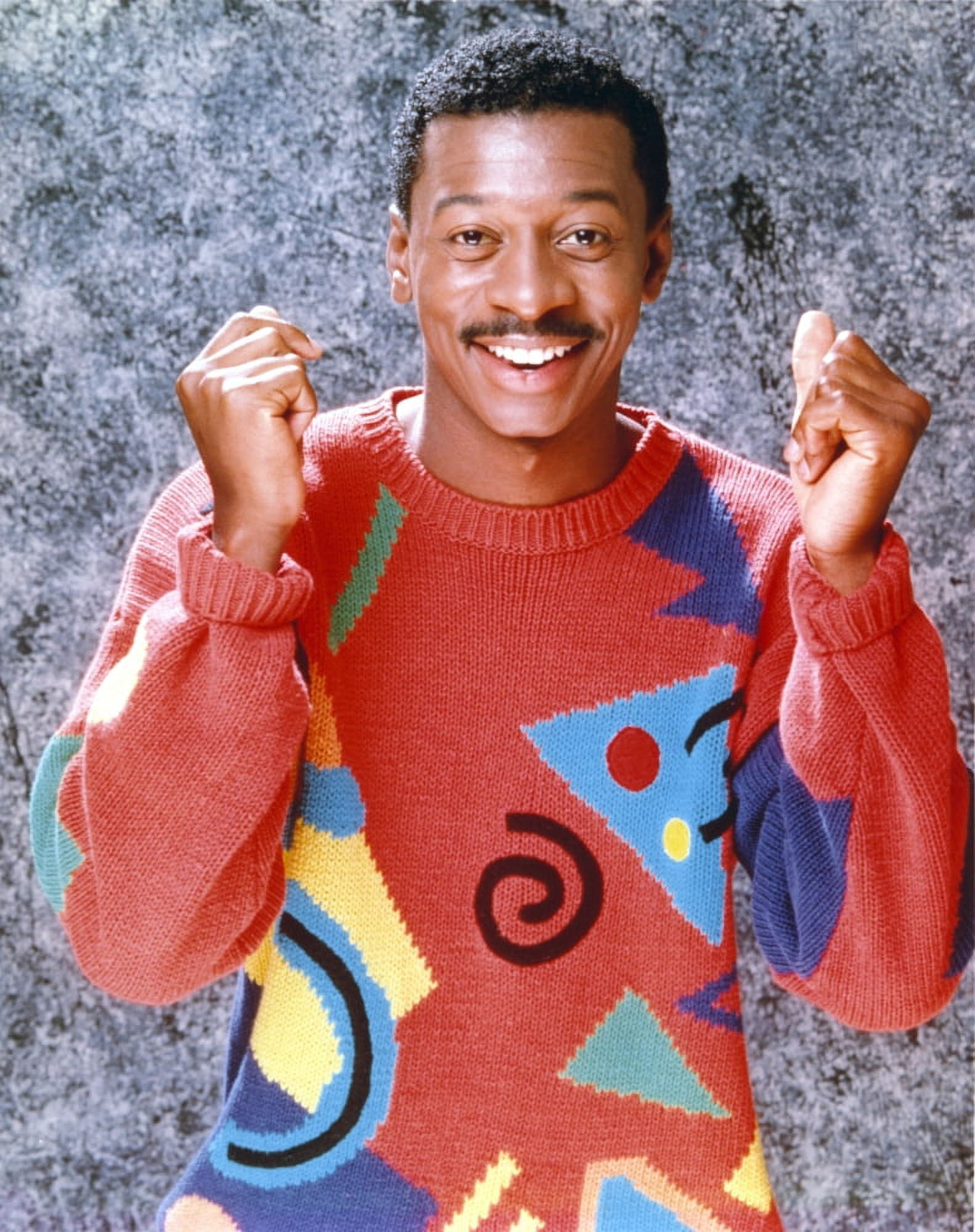 Robert Townsend smiling in Red Sweater Photo Print (24 x 30) - Walmart.com