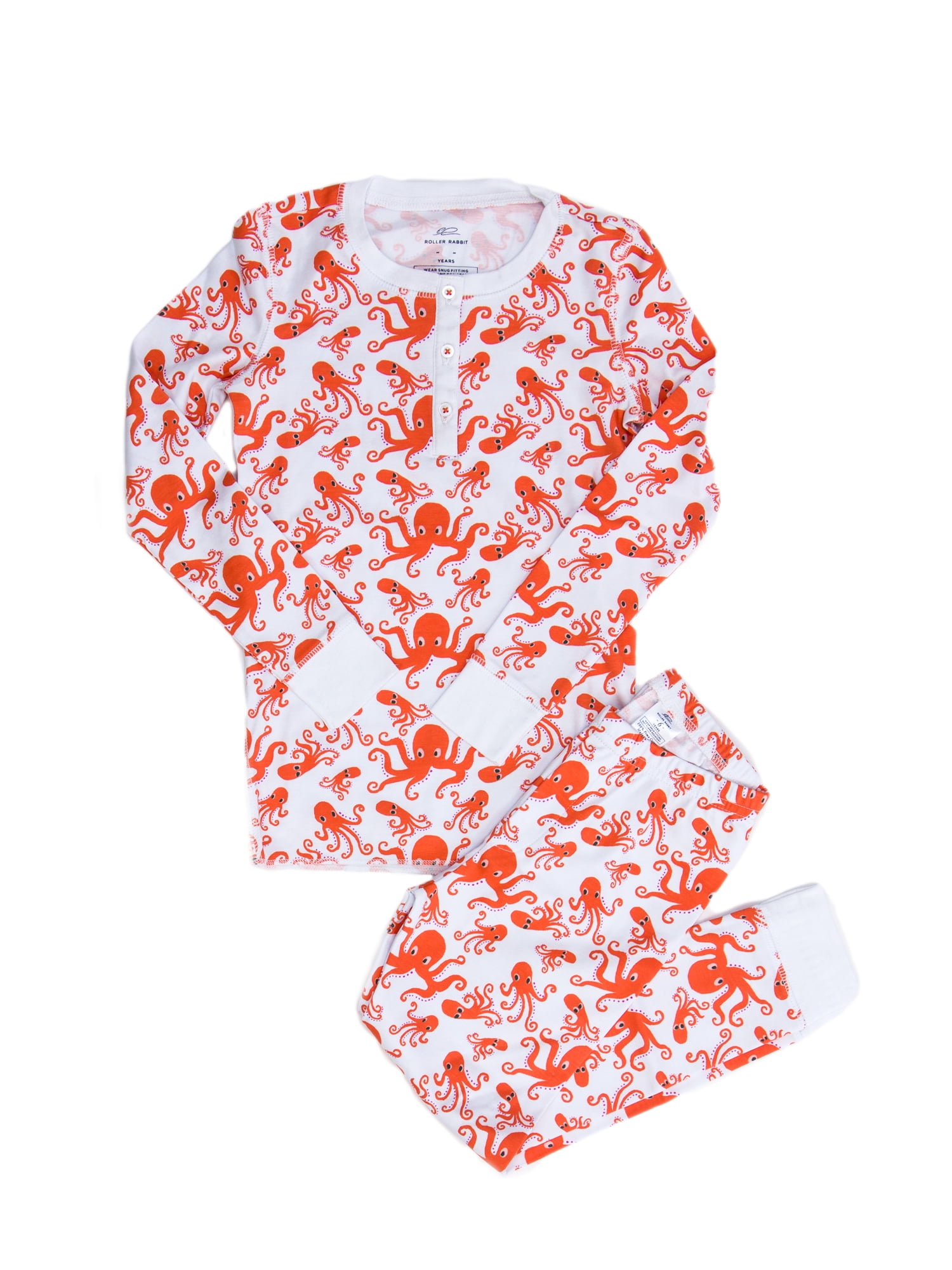 Roberta Roller Rabbit Boys Octo Pajamas 6 Years Orange - Walmart.com