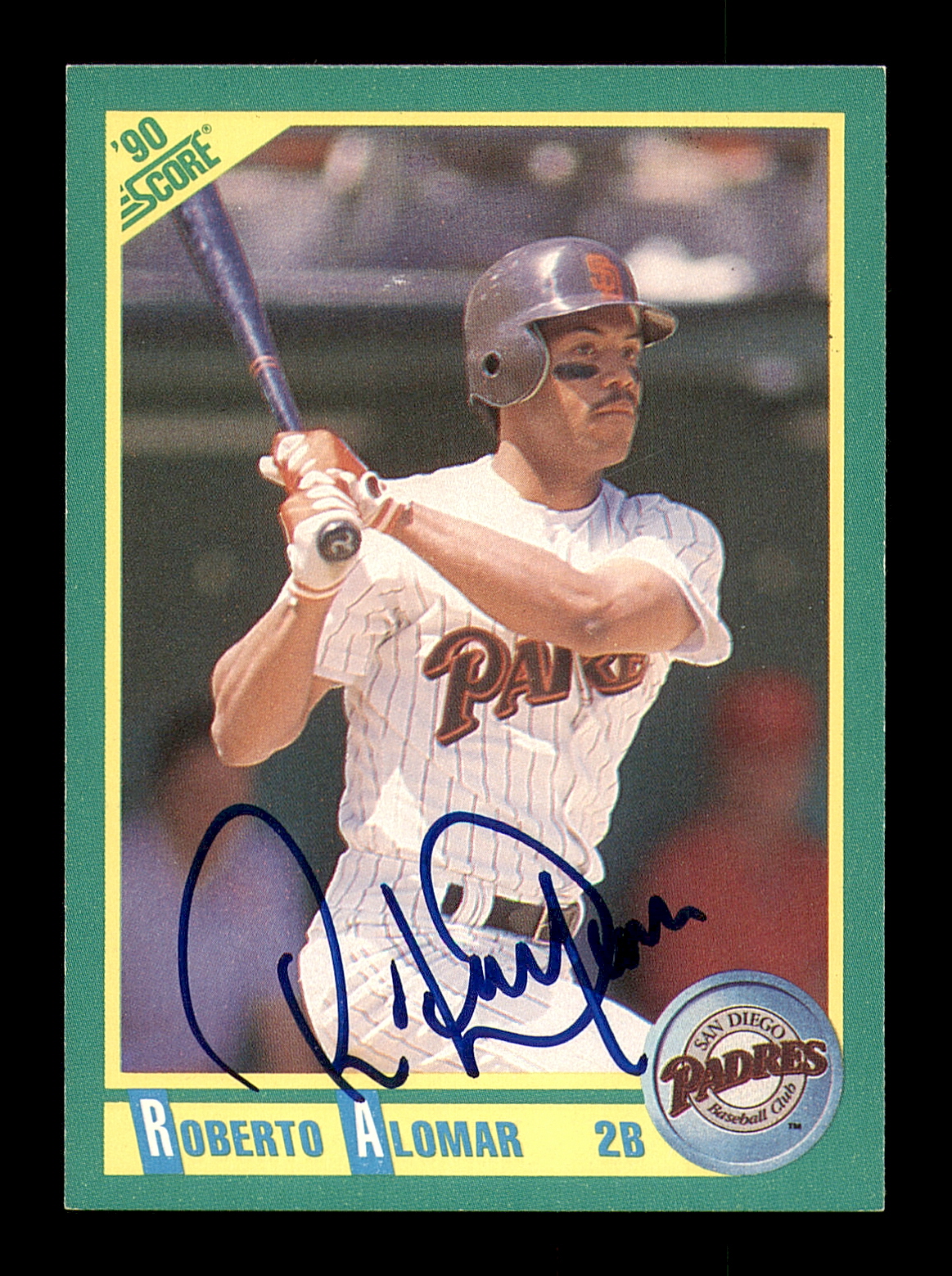 Roberto Alomar Autographed 1990 Score Card #12 San Diego Padres SKU #183906 - Walmart.com