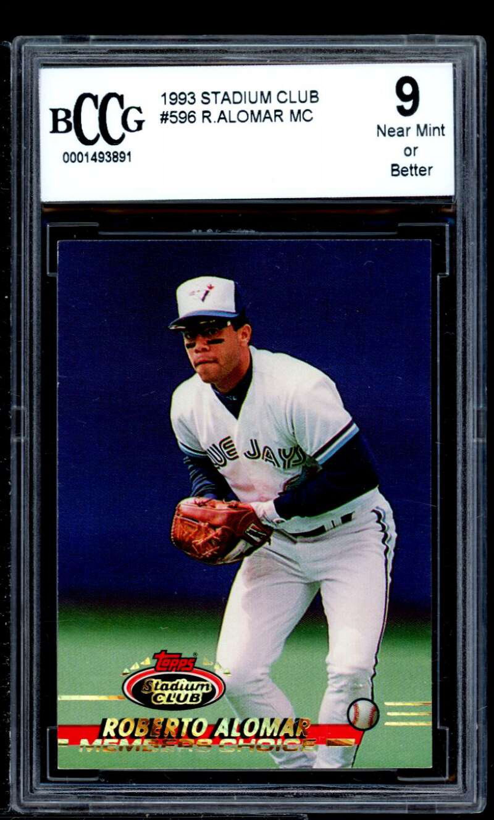 Roberto Alomar Card 1993 Stadium Club #596 BGS BCCG 9 - Walmart.com