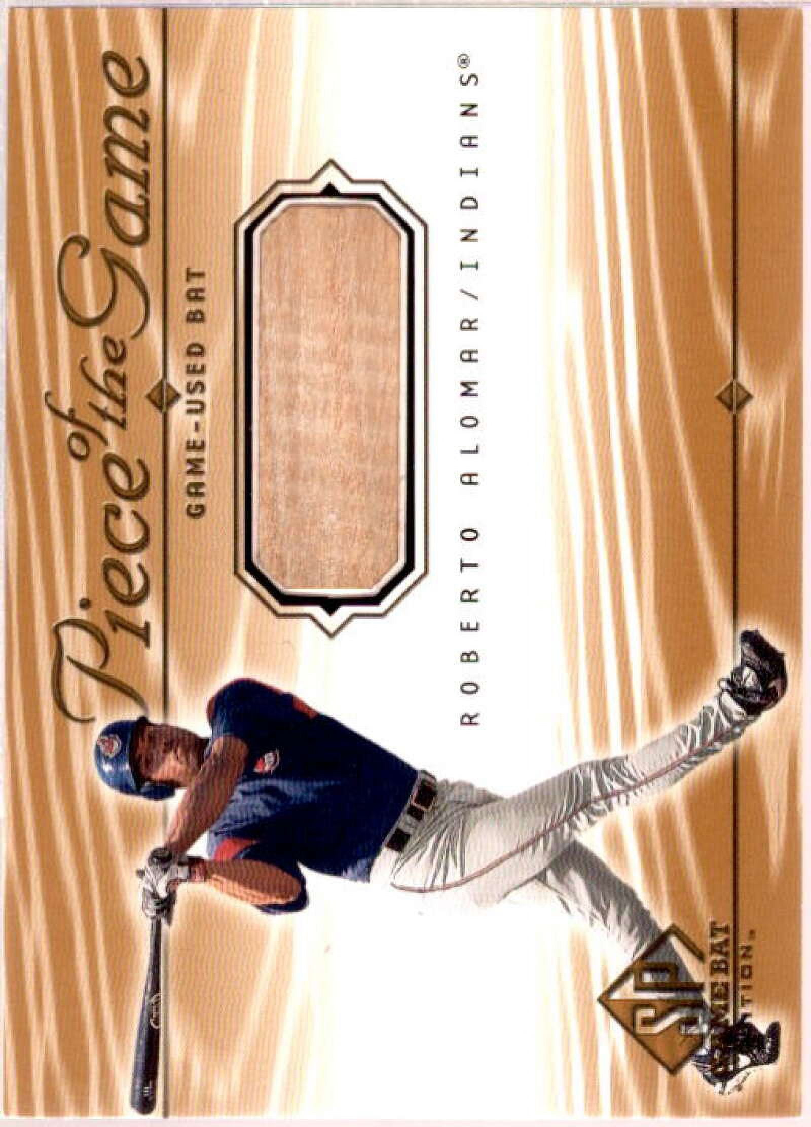 Roberto Alomar Card 2001 SP Game Bat Edition Piece of the Game #RA ...