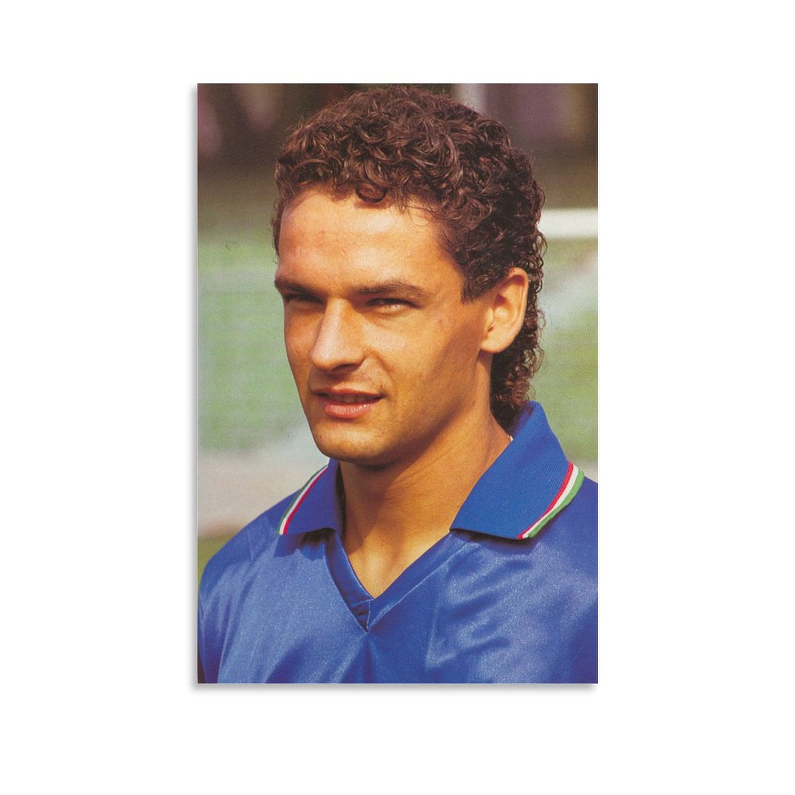 Roberto Baggio Athletes Poster Football Painting On Canvas Wall Art ...