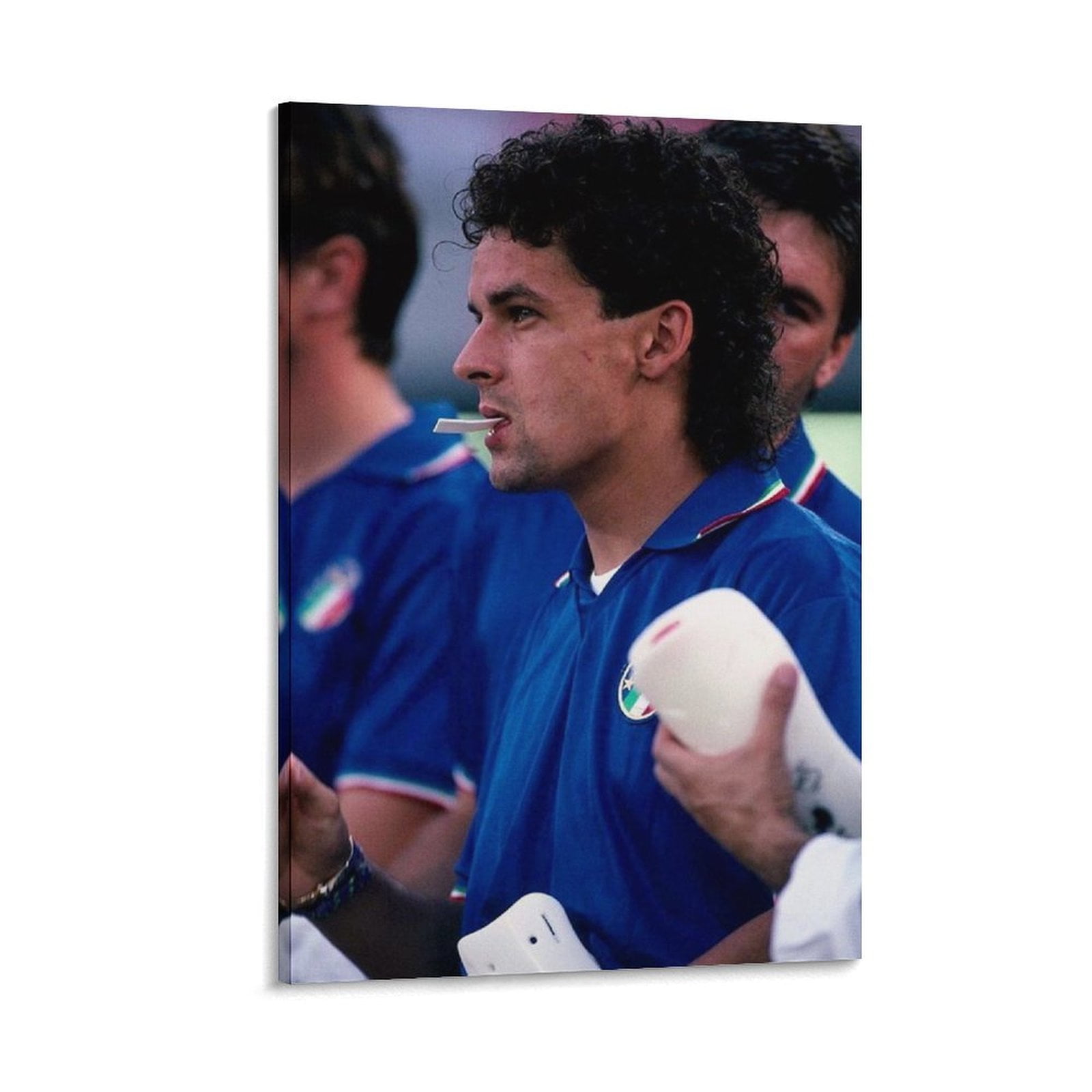 Roberto Baggio Footballer Frontline Italy Poster Poster Decorative ...
