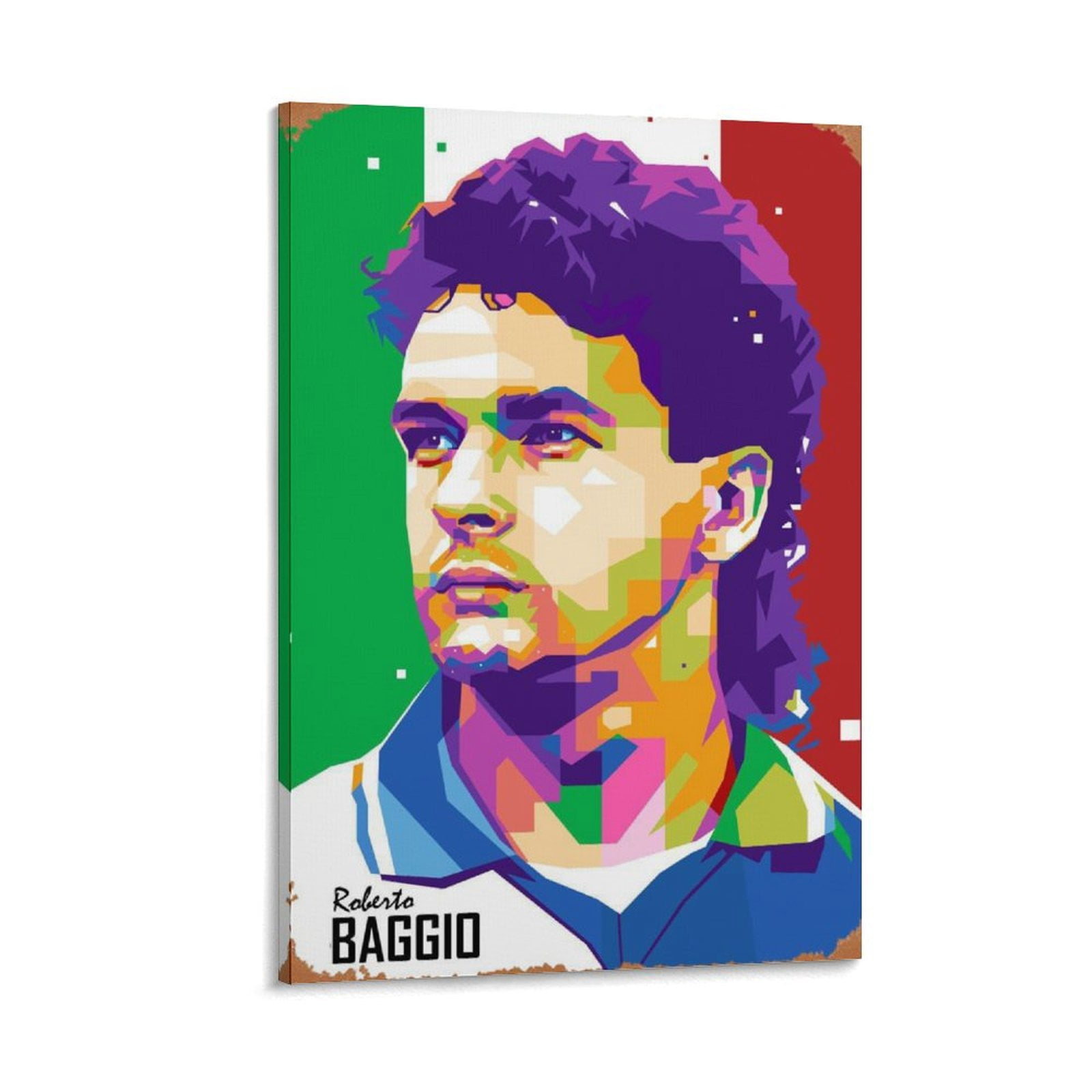 Roberto Baggio Italy Footballer Poster Artworks Canvas Poster Room ...