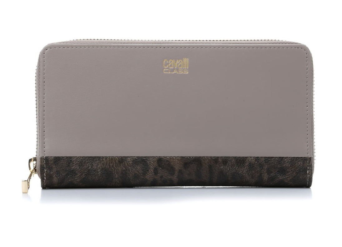 Roberto Cavalli Class Candy Leopard Long Wallet (Taupe) - Walmart.com