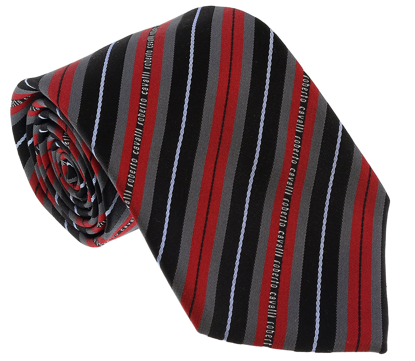 Roberto Cavalli ESZ047 02000 Red Regimental Stripe Tie for Mens ...