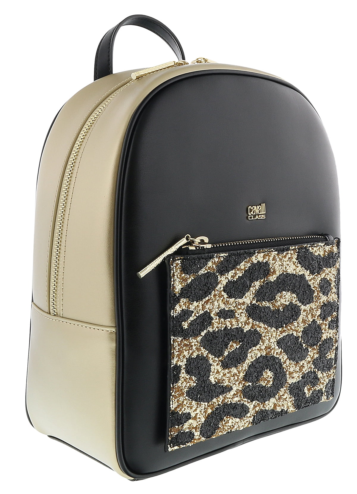 Roberto Cavalli GQLPAO H00 Light Gold/Black Milano Rmx 003 Backpack ...