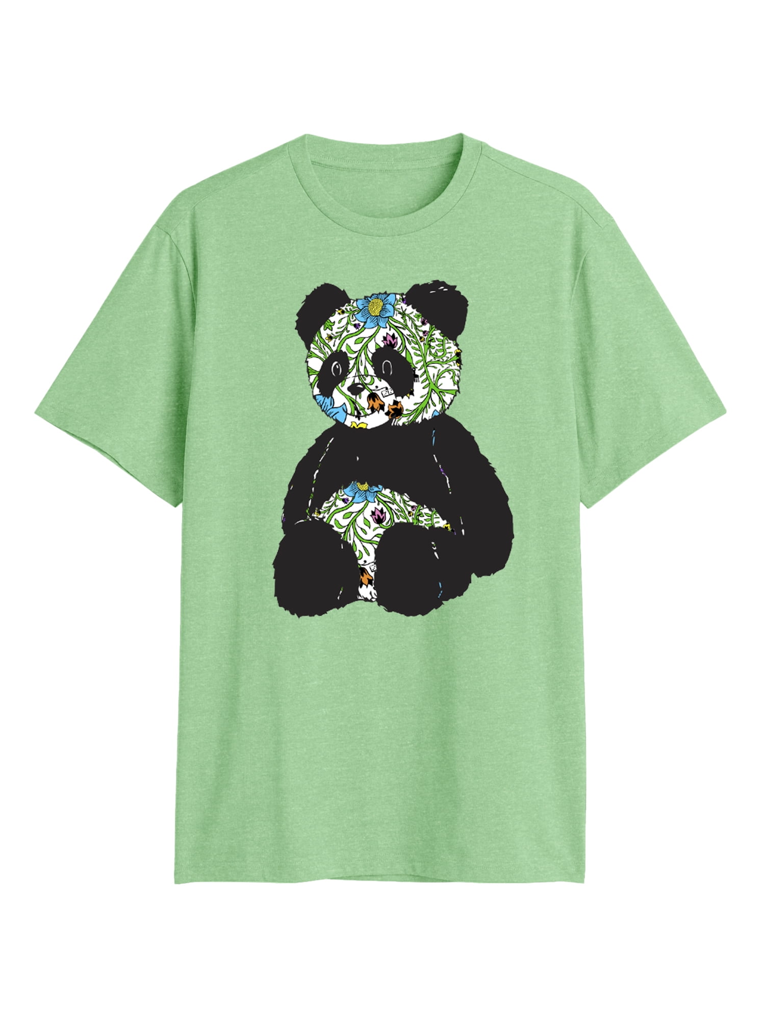 Roberto Lugo Unisex Floral Panda Graphic Tee, Sizes S-3XL, 60% Cotton ...
