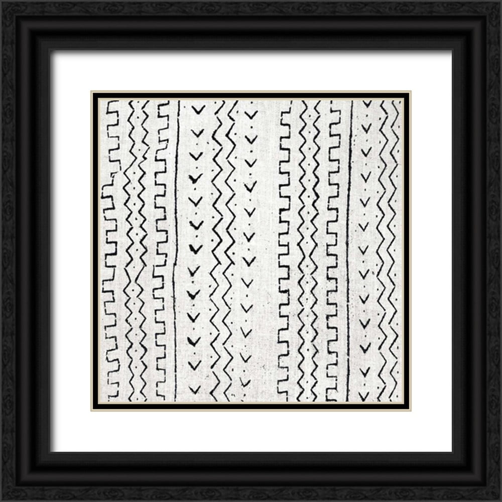 Roberts, Ellie 12x12 Black Ornate Wood Framed with Double Matting ...