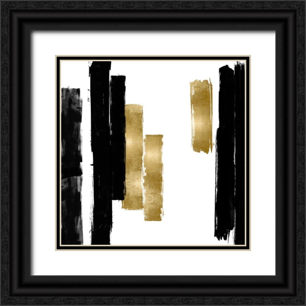 Roberts, Ellie 20x20 Black Ornate Wood Framed with Double Matting ...