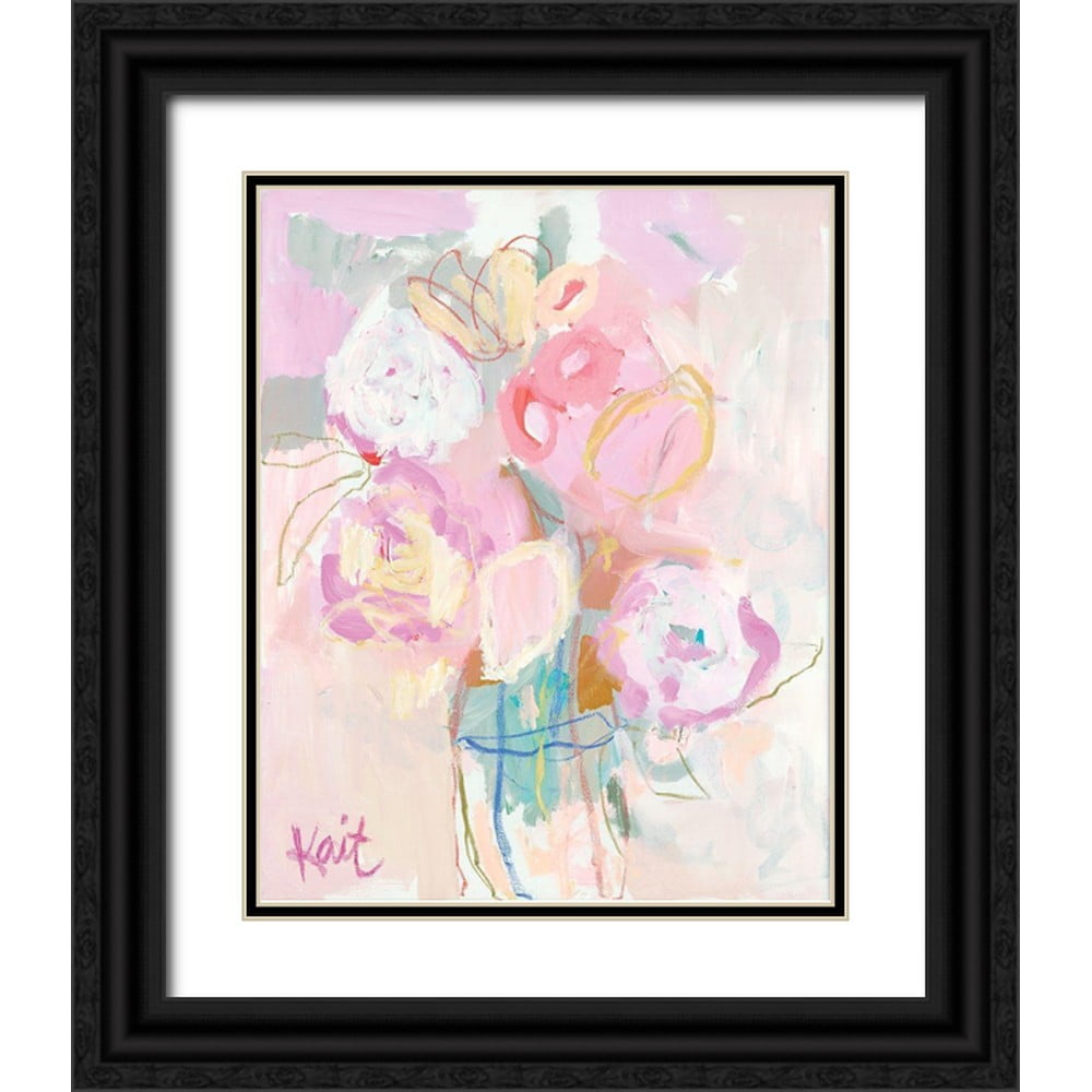 Roberts, Kait 12x14 Black Ornate Wood Framed with Double Matting Museum ...