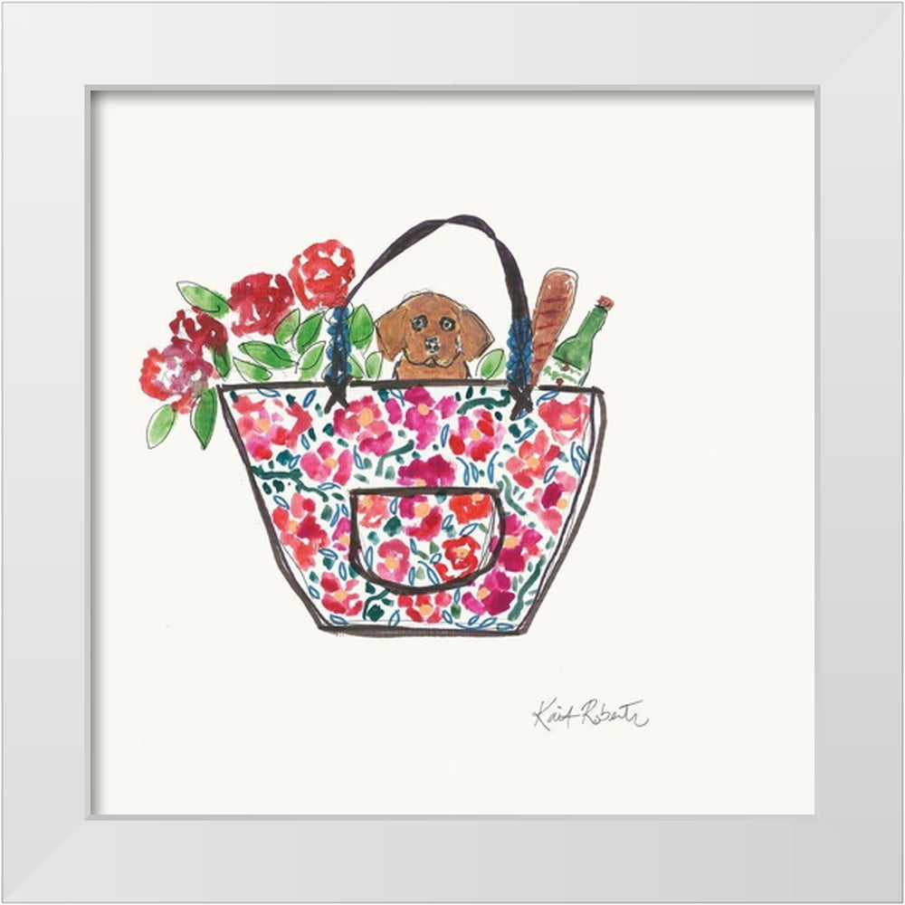 Roberts, Kait 15x15 White Modern Wood Framed Museum Art Print Titled - Cassie the Chocolate Lab ...