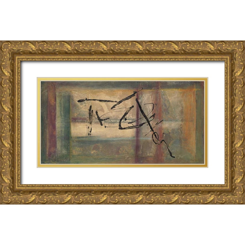 Roberts, Kati 18x11 Gold Ornate Wood Framed with Double Matting Museum ...