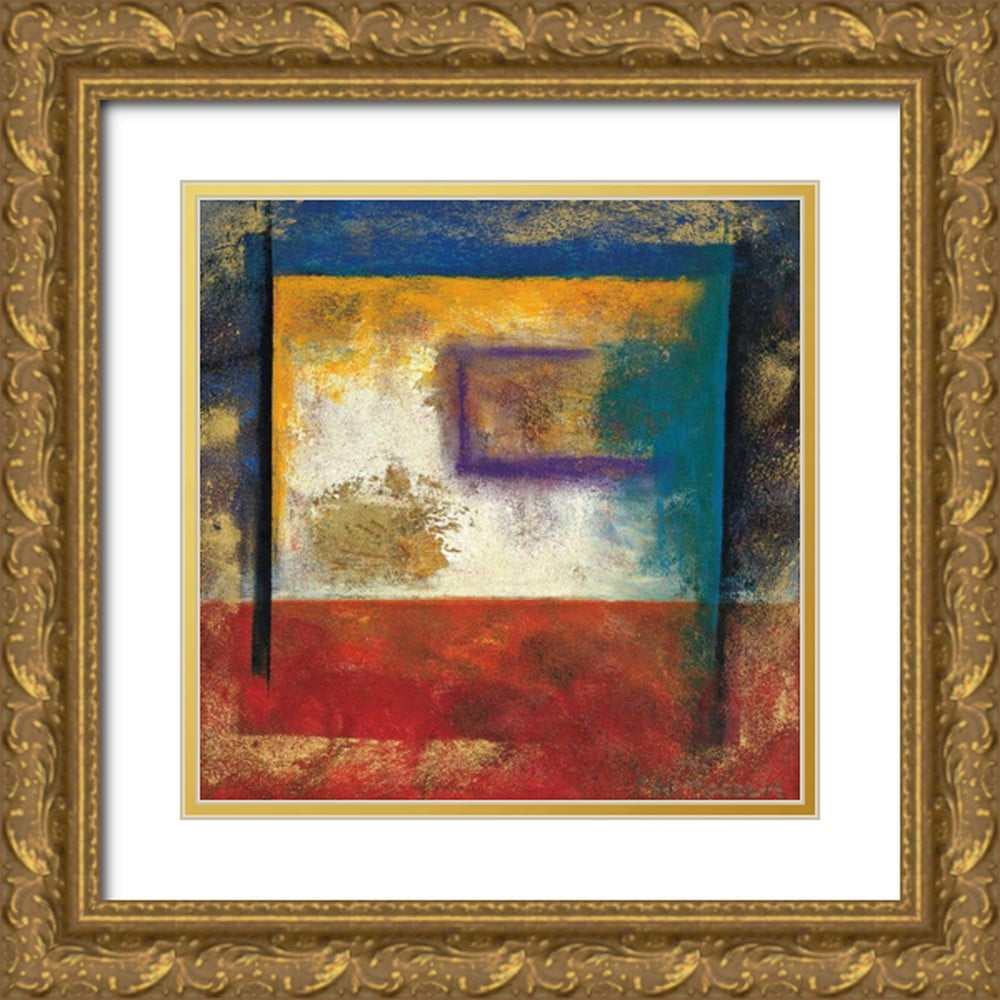 Roberts, Kati 20x20 Gold Ornate Wood Framed with Double Matting Museum ...